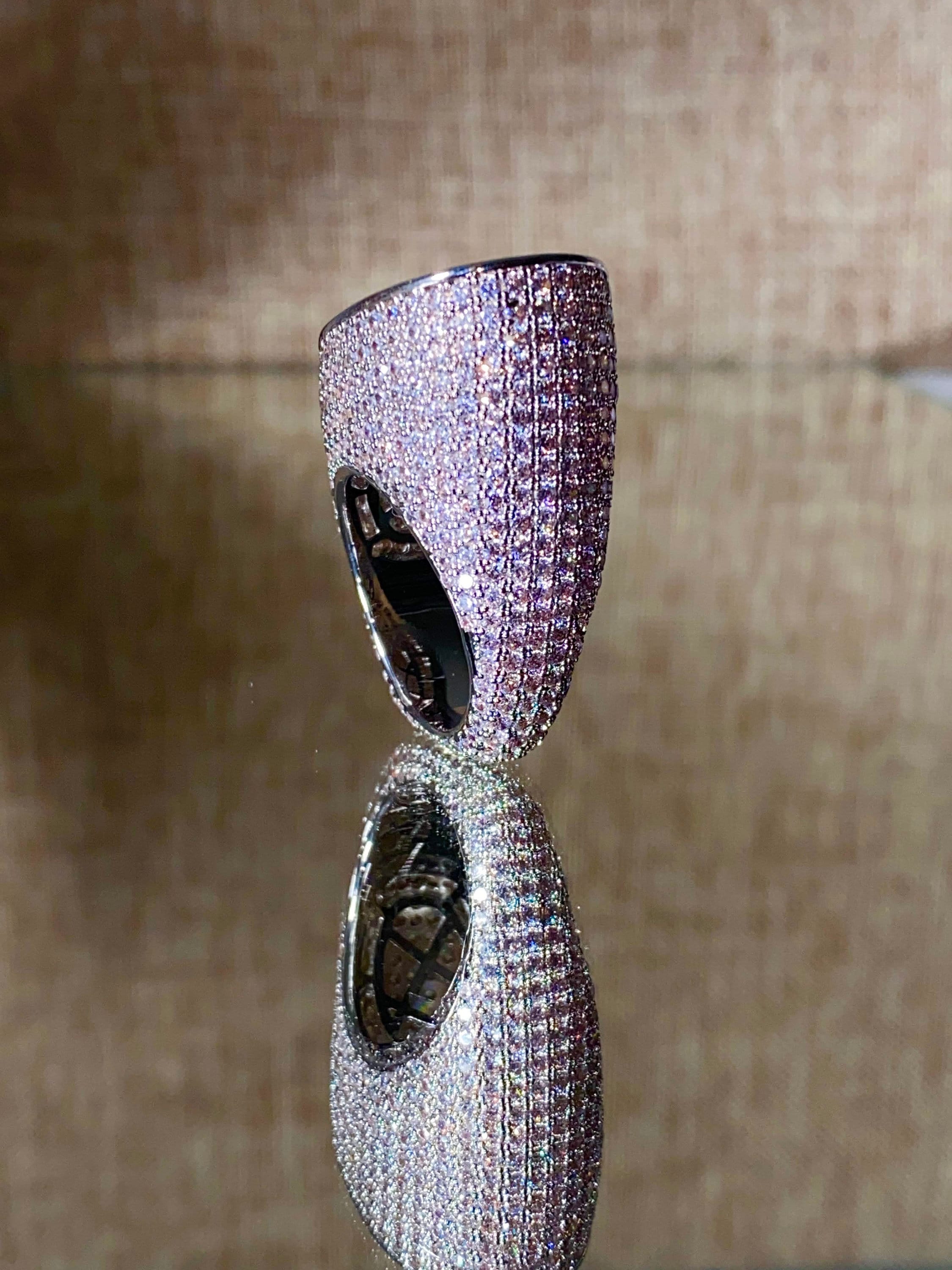 Men's Ice Out Ring Silver 5X Layered Diamond Cz Ring | Etsy