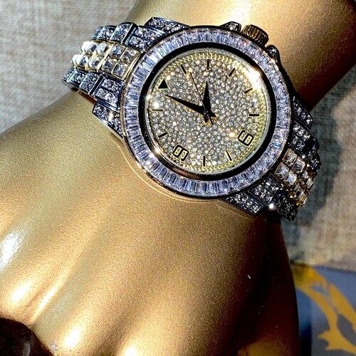 Hip Hop Iced Out Watch - Etsy