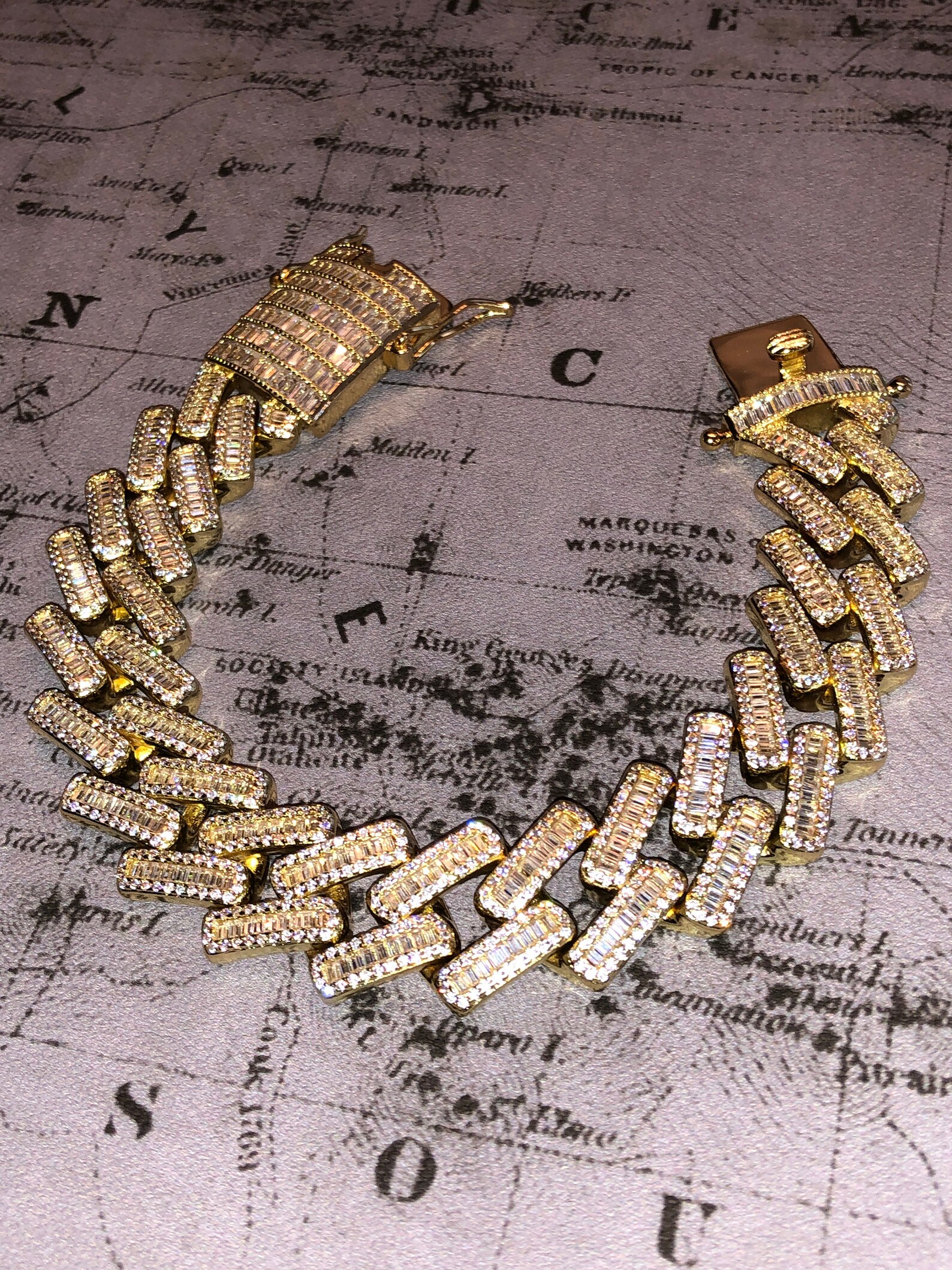 Men's 18mm Miami Cuban Link Chain 8.5 Inch Bracelet14k | Etsy