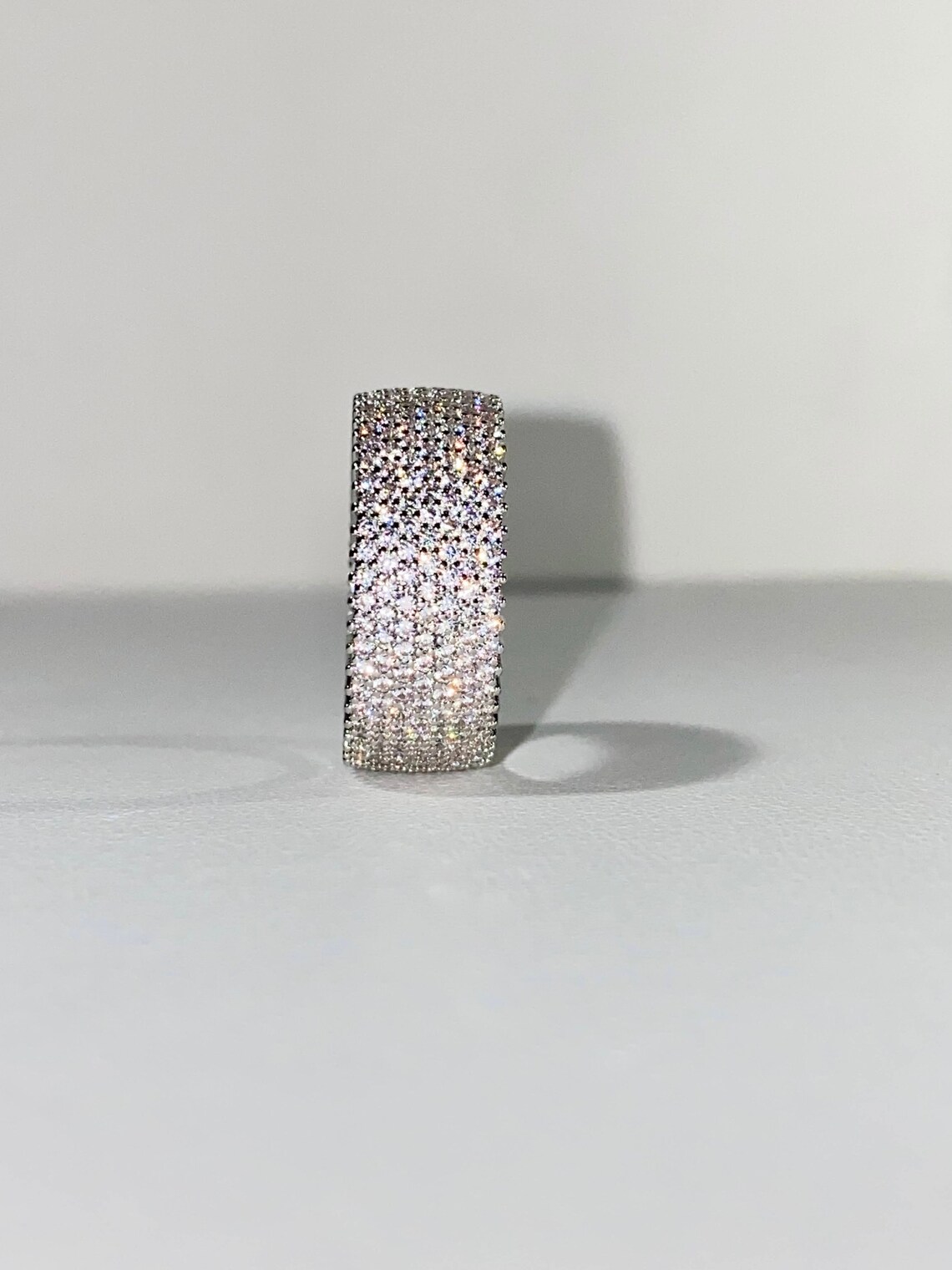 Pinky Men's Ice Out Ring Silver 5X Layered Diamond Cz - Etsy