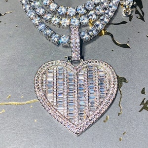 Men's Tennis Link Chain Necklace Silver 5X Layered 16 18 - Etsy