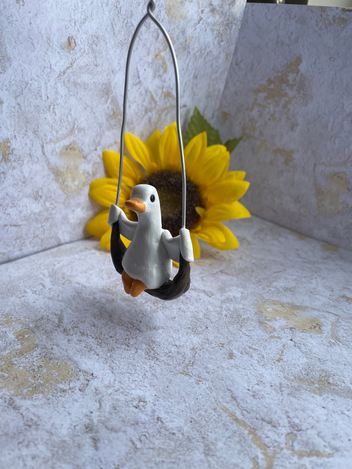 Duck Swing Rear View Mirror Car Decor - Etsy