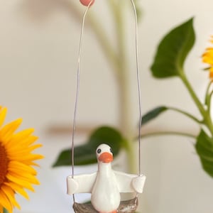 Duck Swing Rear View Mirror Car Decor - Etsy