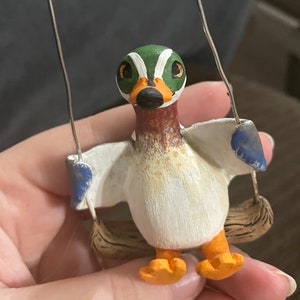 Duck Swing Rear View Mirror Car Decor - Etsy