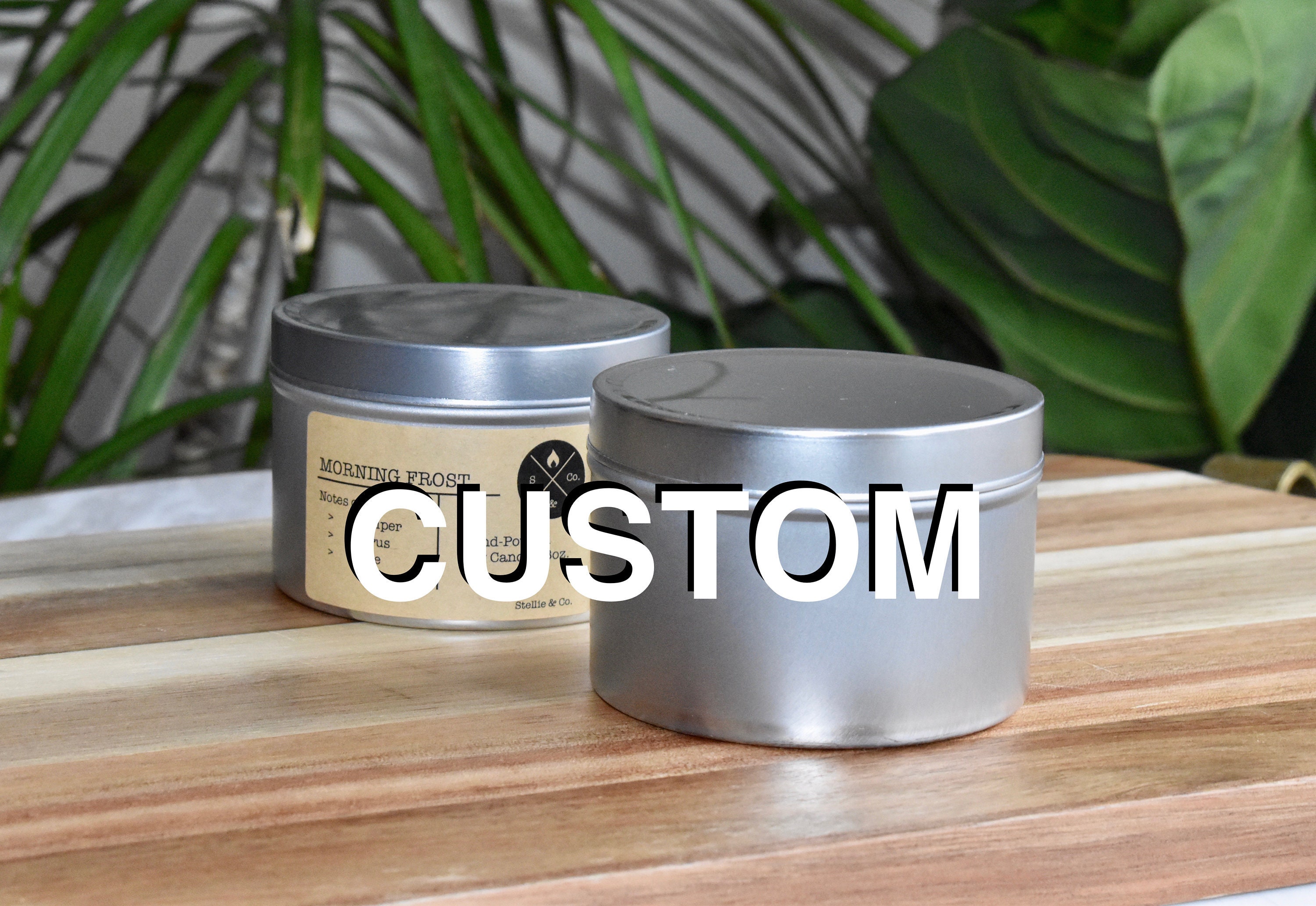 Custom Painted Soy Candle - Metal Tin - Etsy