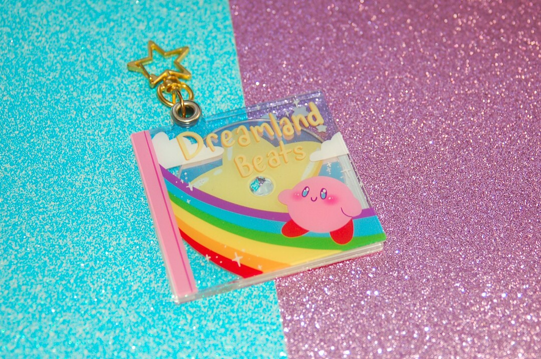 Kirby CD Acrylic Charm Interactive Charm Dreamland Beats Fidget Charm ...