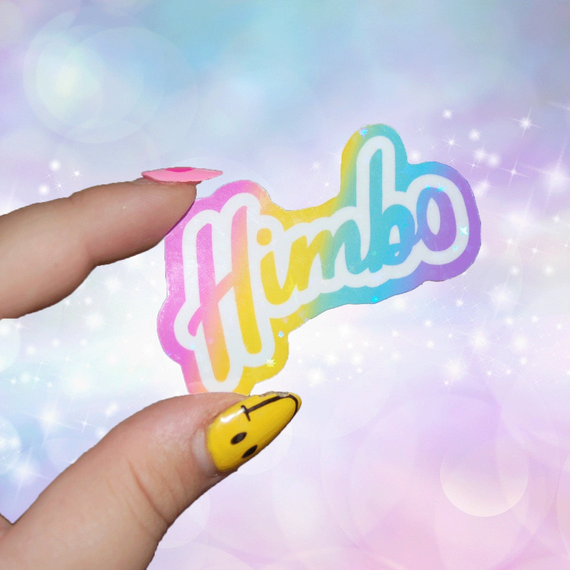 Himbo Bimbo Thembo Holographic 90s Text Vinyl Sticker - Etsy