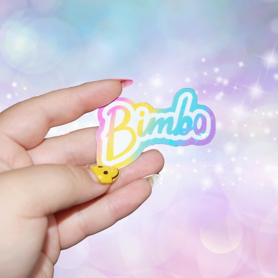 Himbo Bimbo Thembo Holographic 90s Text Vinyl Sticker - Etsy UK