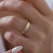 Handmade 14K Solid Gold Serrated Ring, Unisex Wedding Band - Etsy
