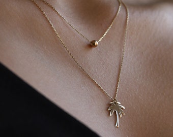 Gold Palm Tree Chain - Etsy