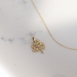 Gold Tree Necklace, 14k Gold Jewelry, Tree of Life, Gift for Her ...