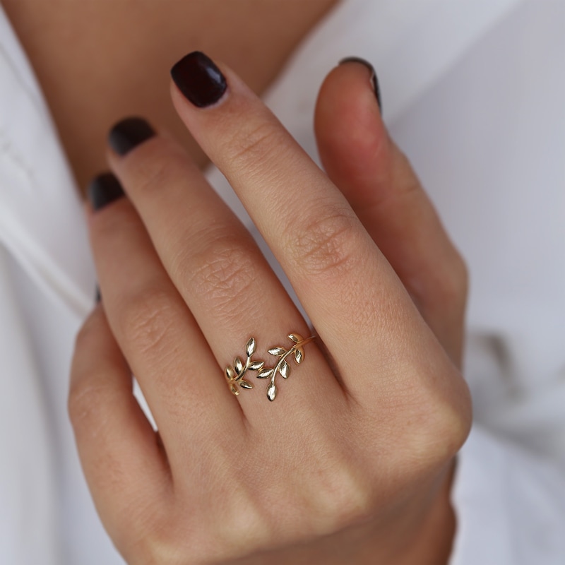 Gold Branch Ring - Etsy