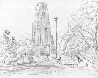 Cathedral of Learning - University of Pittsburgh - Etsy