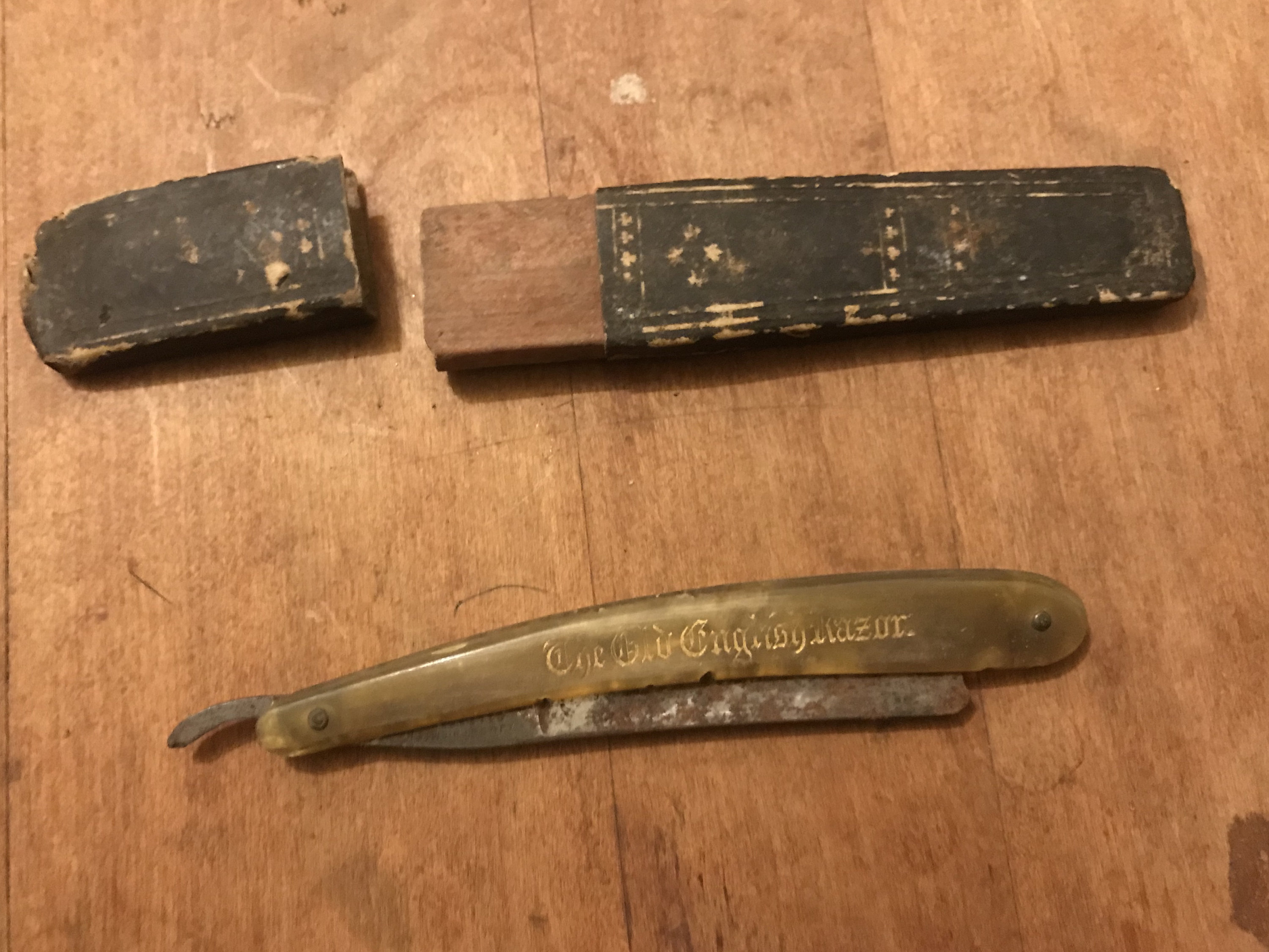 Antique Old English Straight Razor Original Packaging - Etsy
