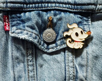 Zero the Ghost Dog Pin - Etsy
