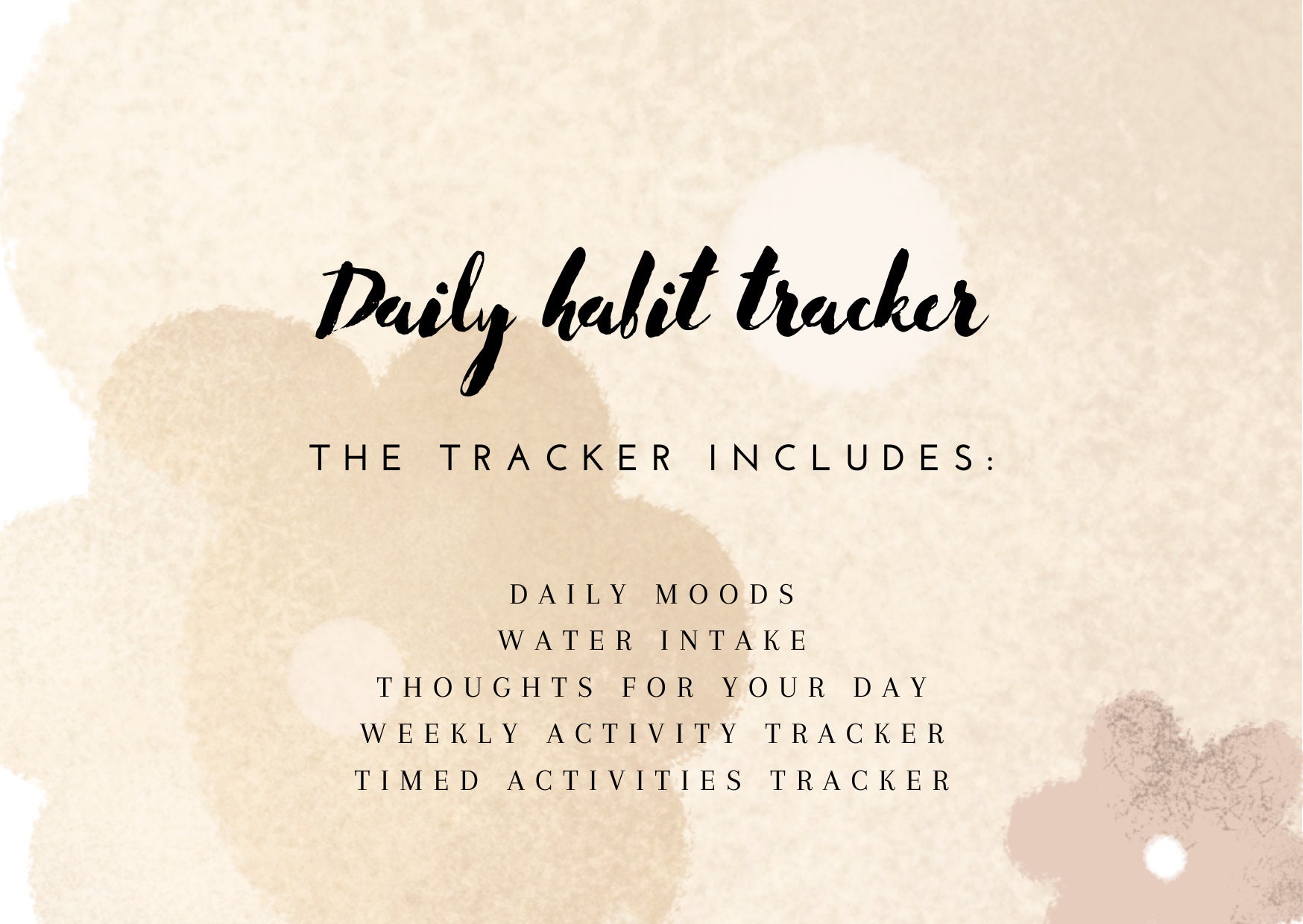 Aesthetic Cute Daily Habit Tracker Printable, Daily Routine Planner ...