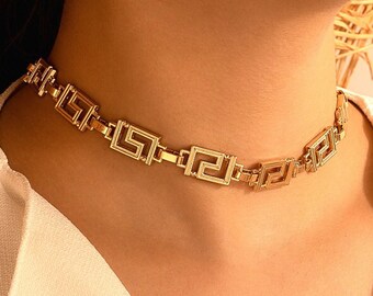 Gold Greek Key - Etsy