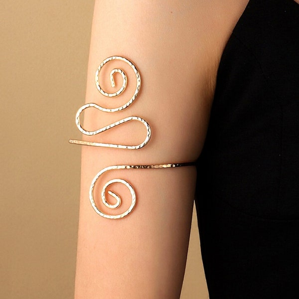 Gold Arm Cuffs - Etsy