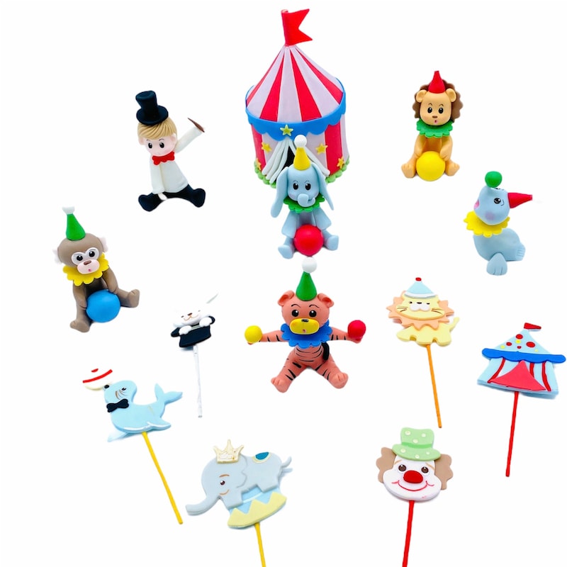 Circus Cake Topper - Etsy