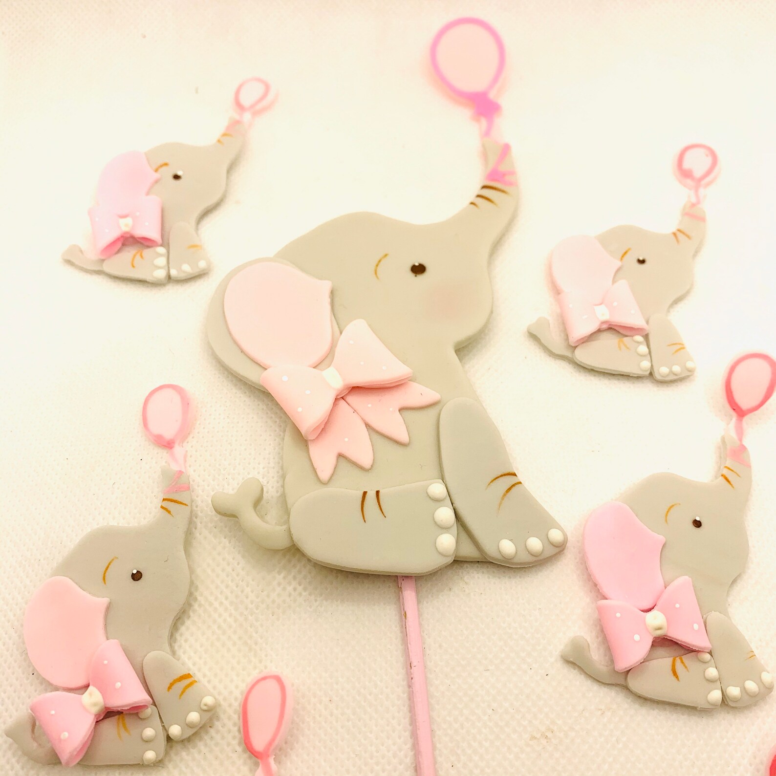 Elephant Set Cake Toppers. - Etsy