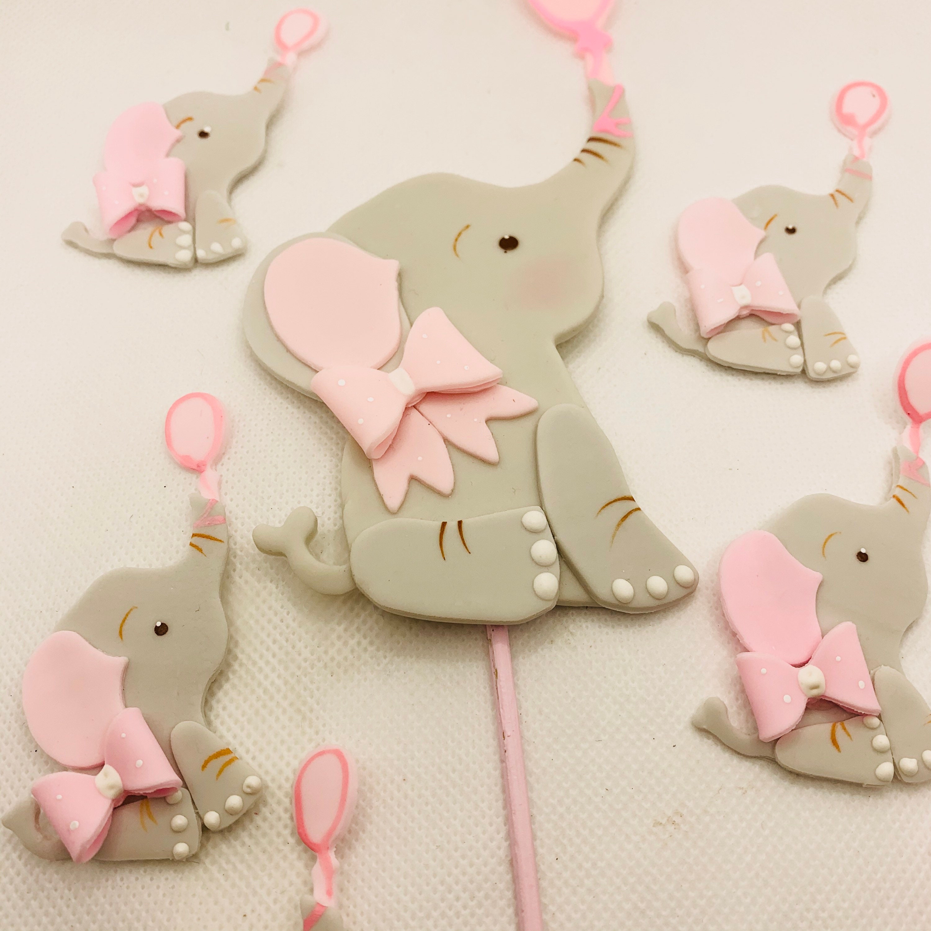 Elephant Set Cake Toppers. - Etsy
