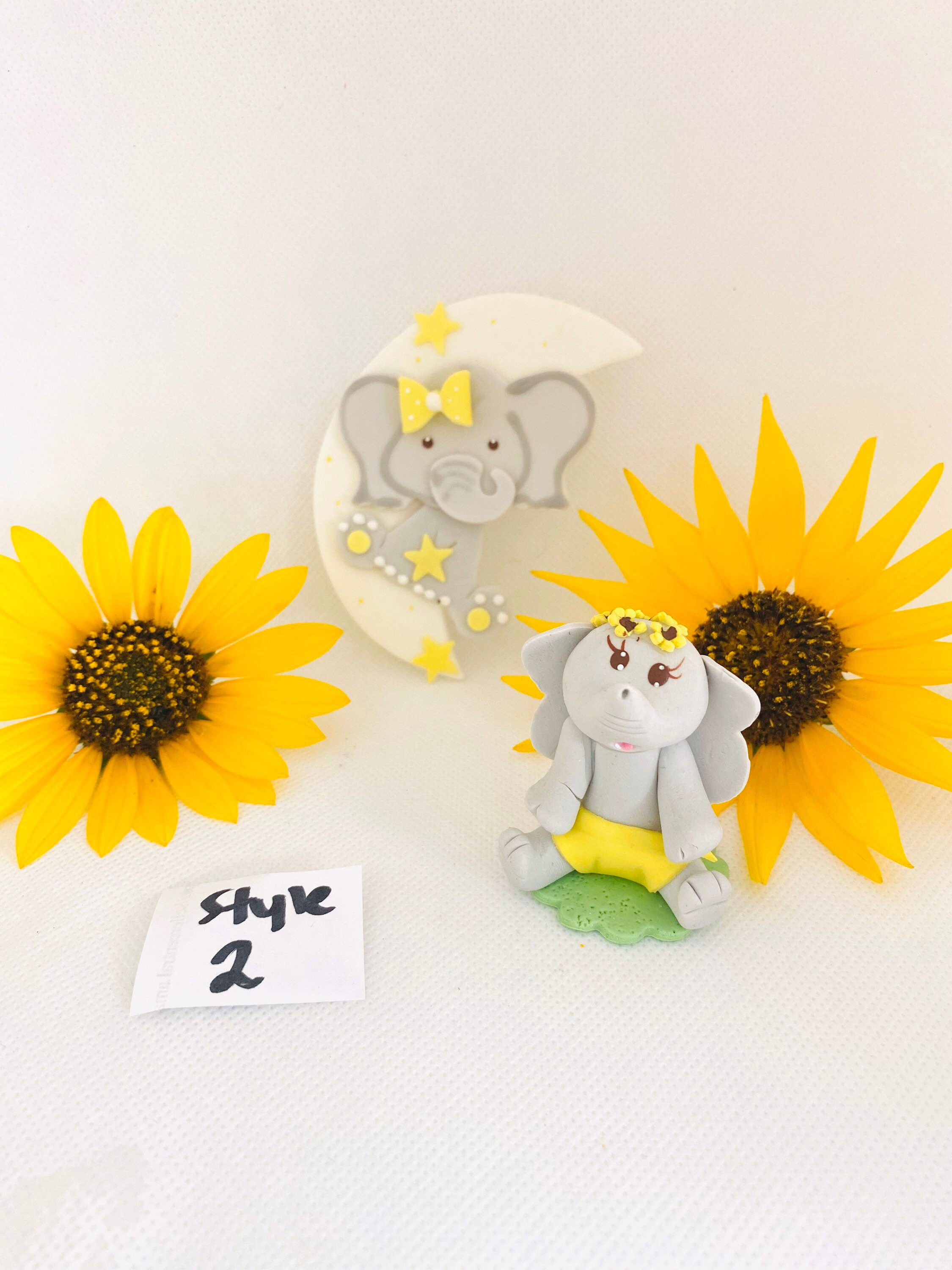 Elephant and Sunflower Set. - Etsy