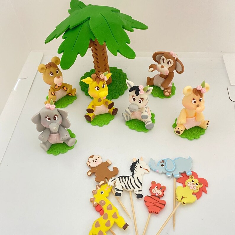 Safari Cake Topper Set - Etsy