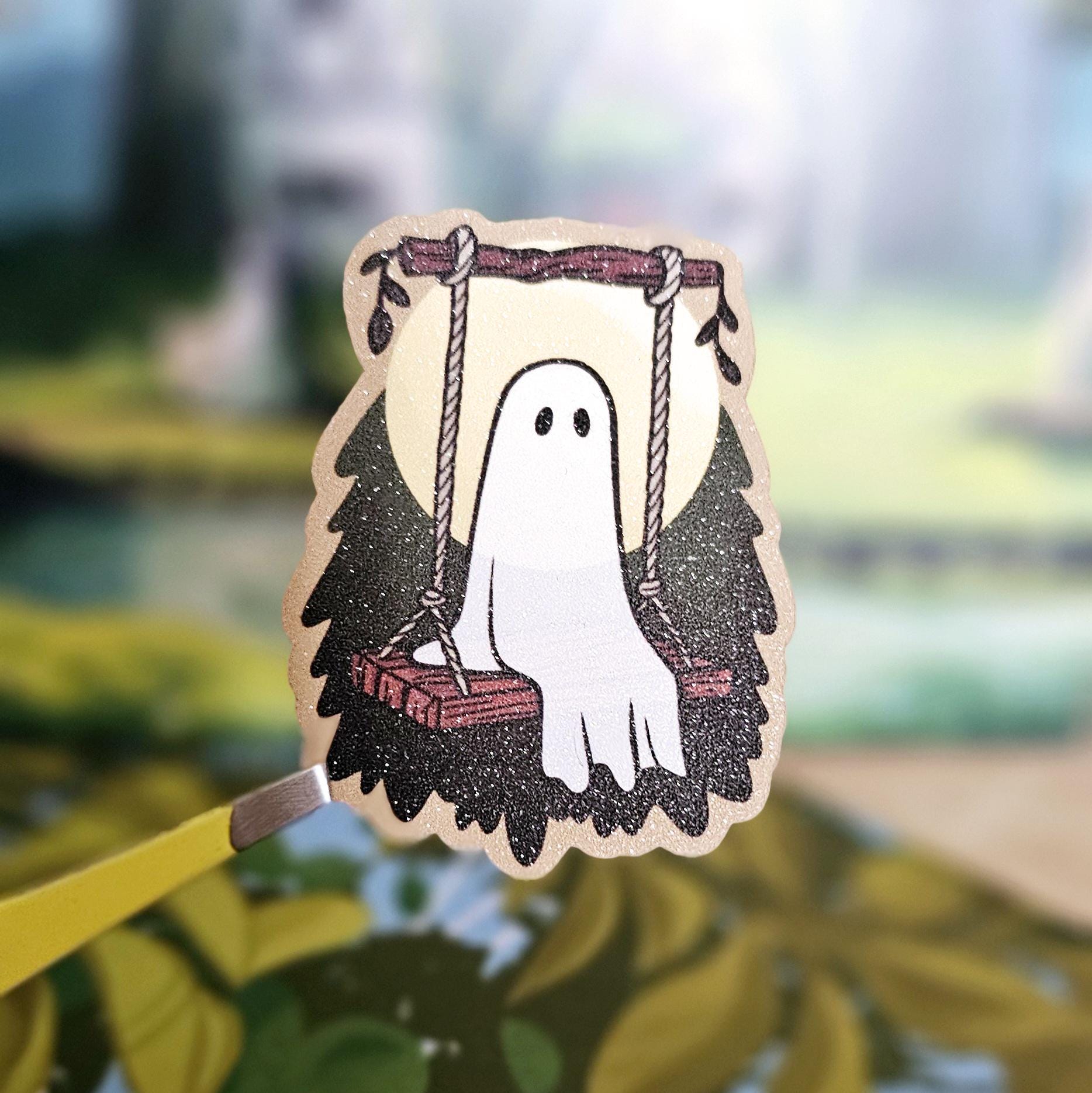 My Beloved Ghost Matte Sparkle Sticker - Cottagecore Sticker ...