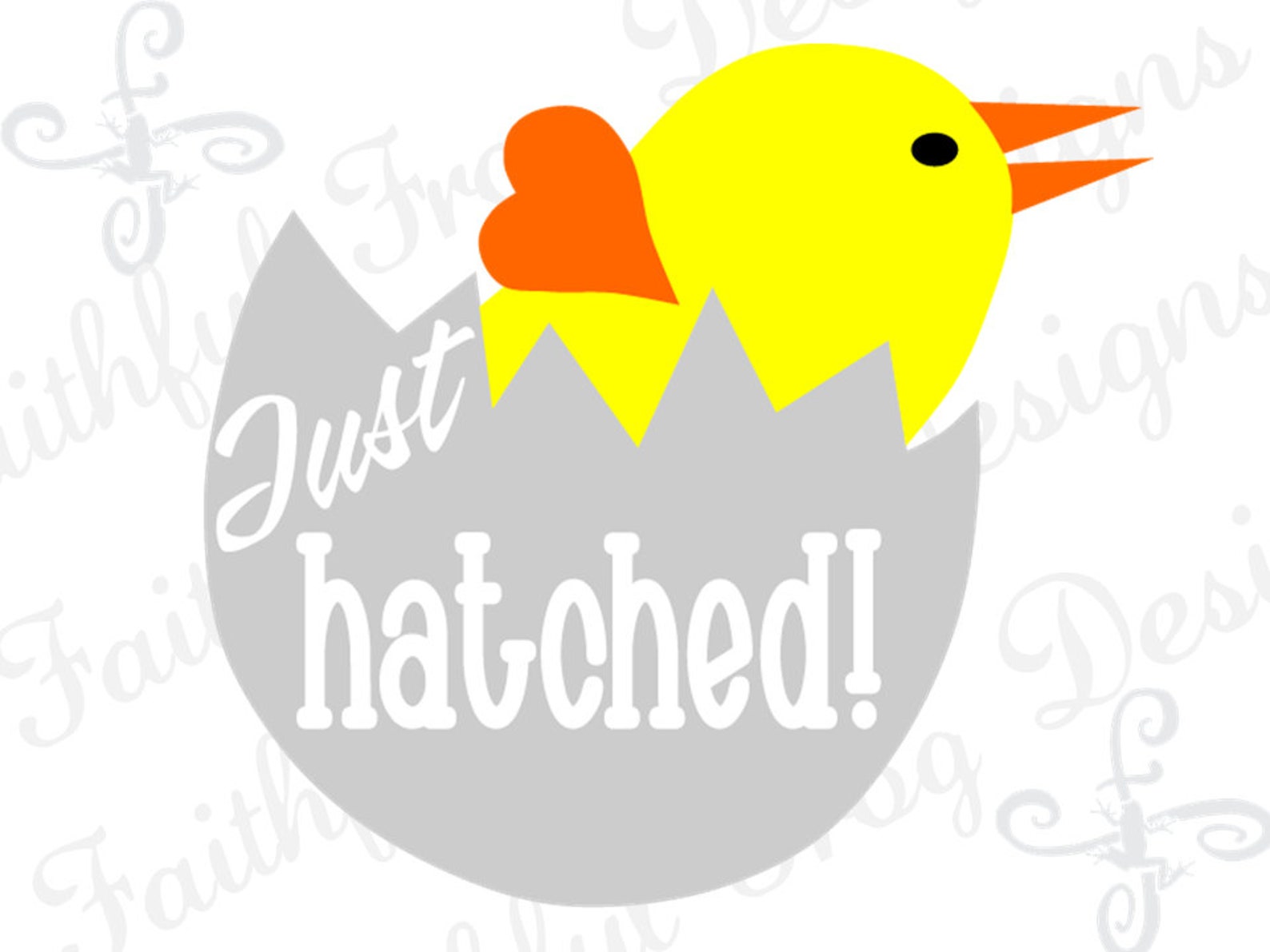 SVG Design, Just Hatched, Instant Download, 6 File Types Including Svg ...