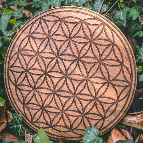 Flower of Life Tree of Life Crystal Grid Altar Decoration | Etsy
