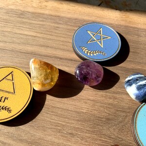 Alchemical Element Discs | Elements Symbols | Alchemy | Altar Tiles ...