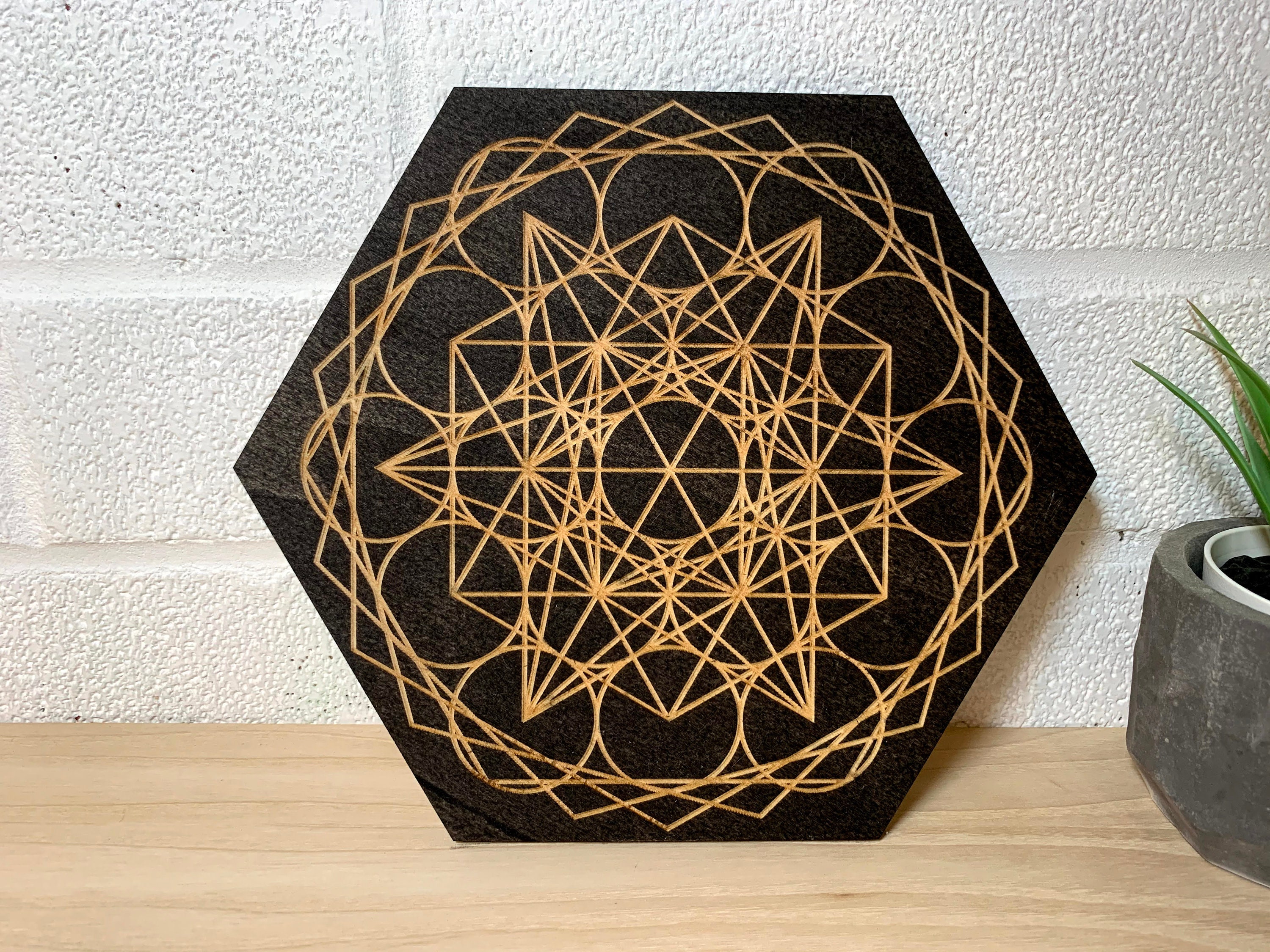 Large Metatron's Cube Expansion Hexagon Crystal Grid | Etsy