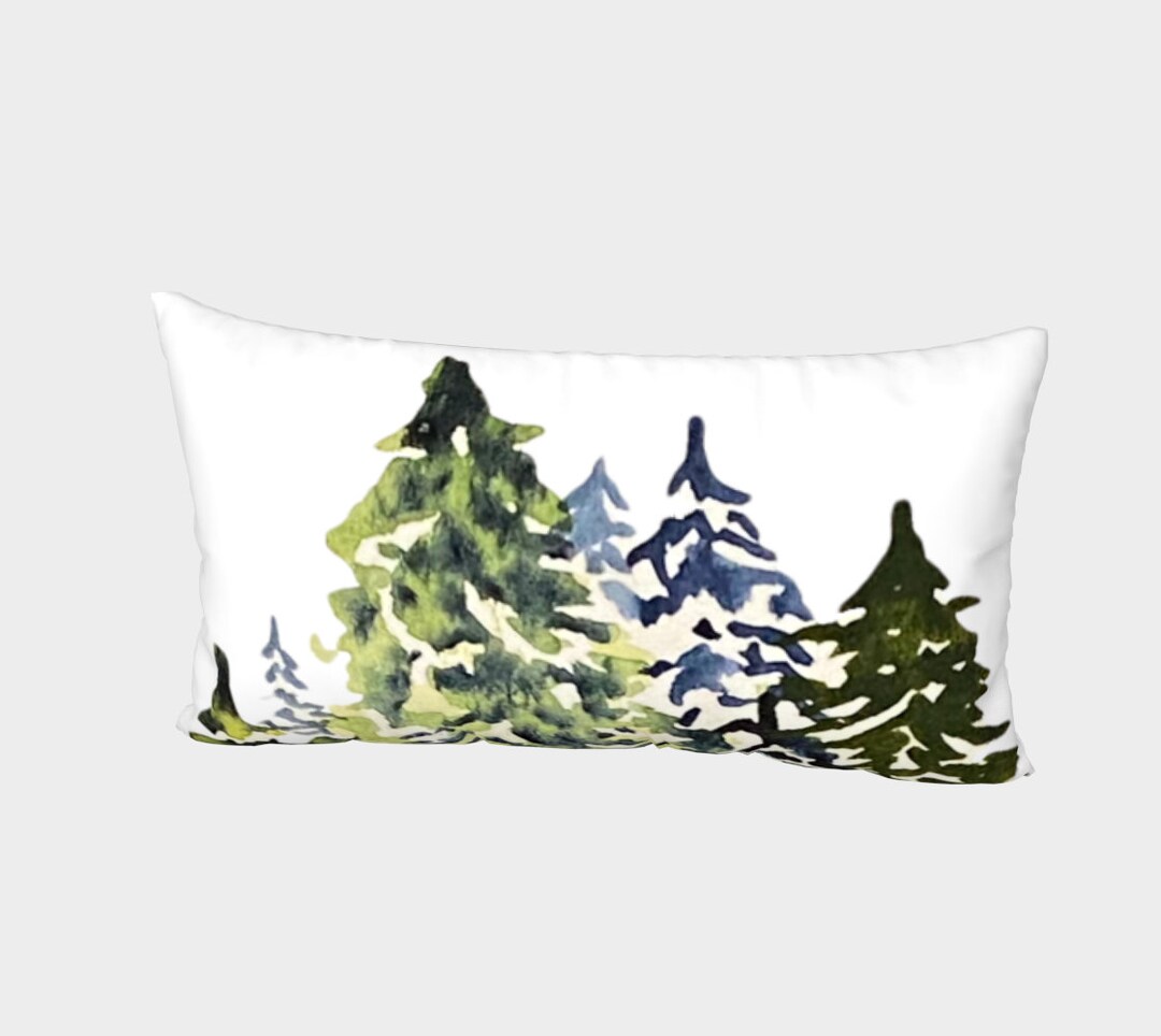 Alpine Slopes Bed Pillow Sham King and Standard Sizes Cotton Sateen and ...