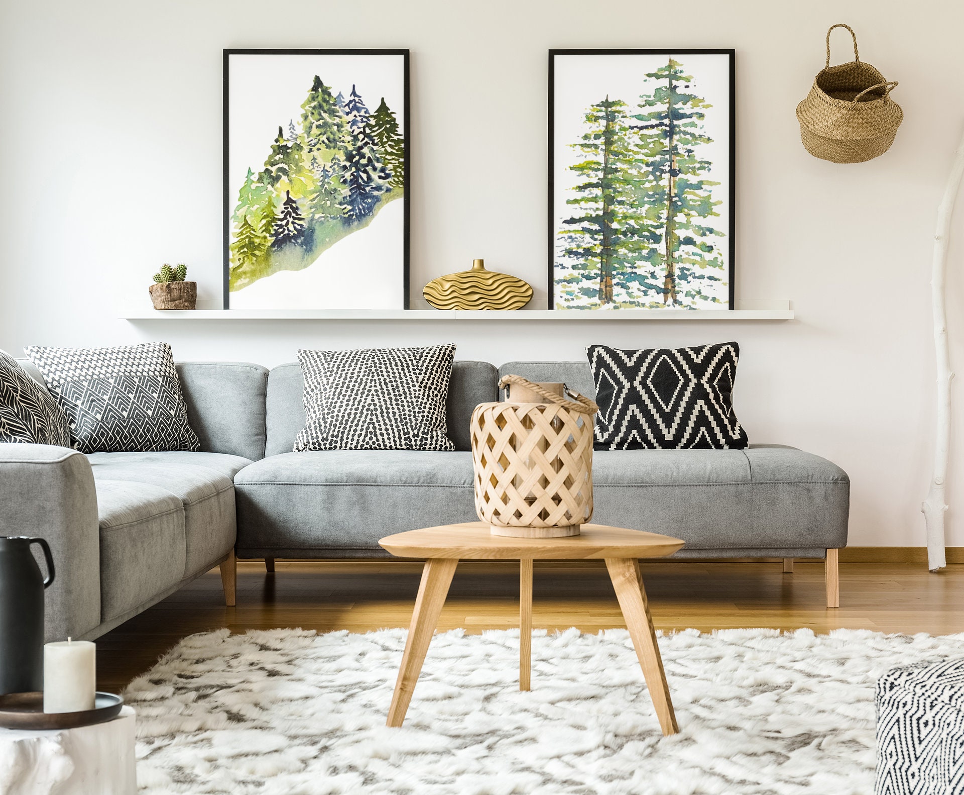 Alpine Slopes Textured Fine Art Prints Watercolor Paper | Etsy