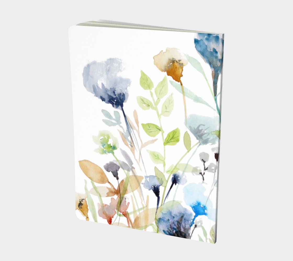 Flower Garden in Soft Colors Large Journal Four Page | Etsy