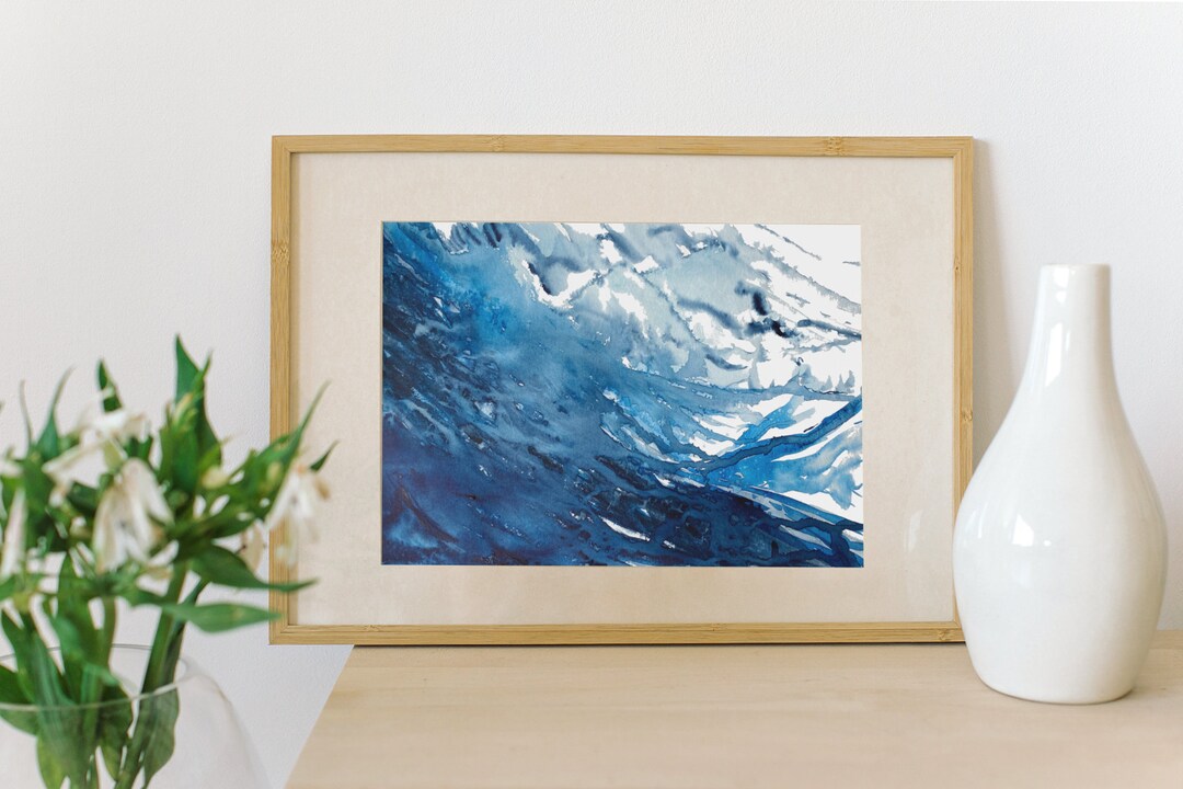 Phases of Water Art Prints on Watercolor Textured Paper - Etsy