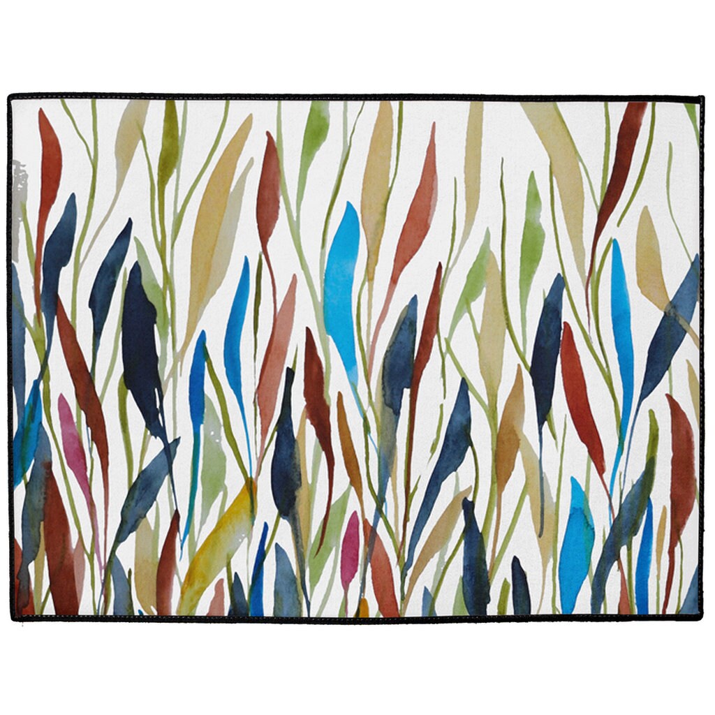 Modern Leaves Midcentury Modern Door Mat Indoor/outdoor - Etsy