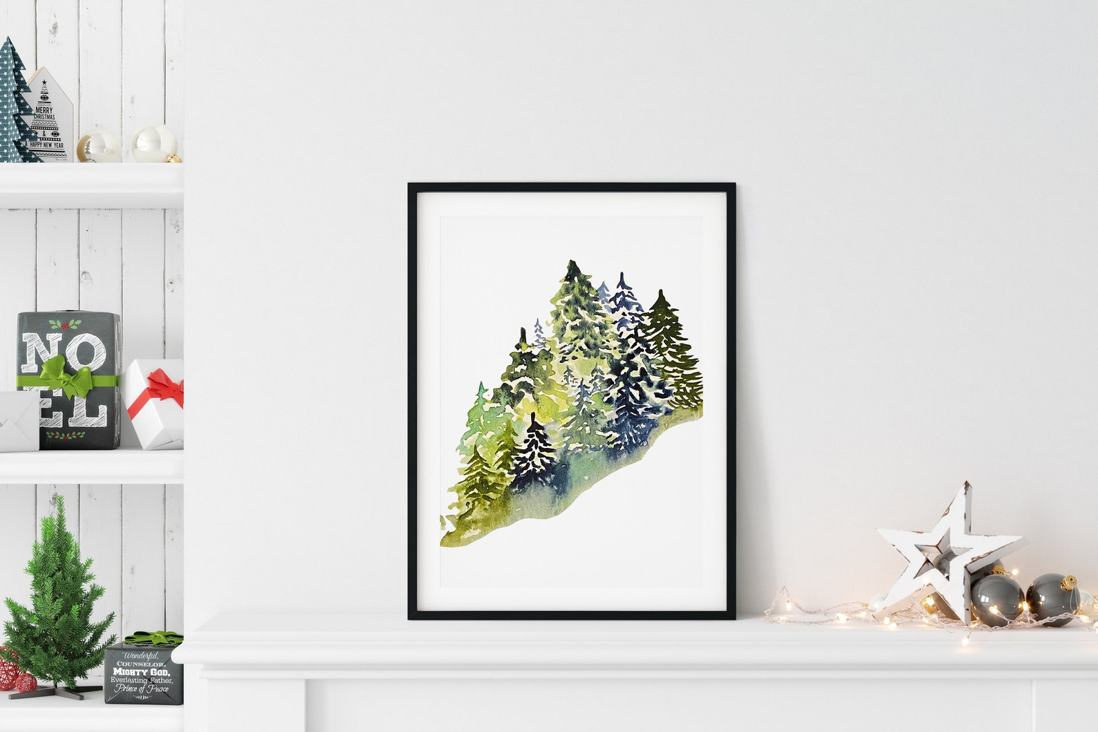 Alpine Slopes Textured Fine Art Prints Watercolor Paper | Etsy