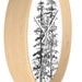 Gray Evergreen Trees Houseplant Wall Clock, Natural Wood, Black, or ...
