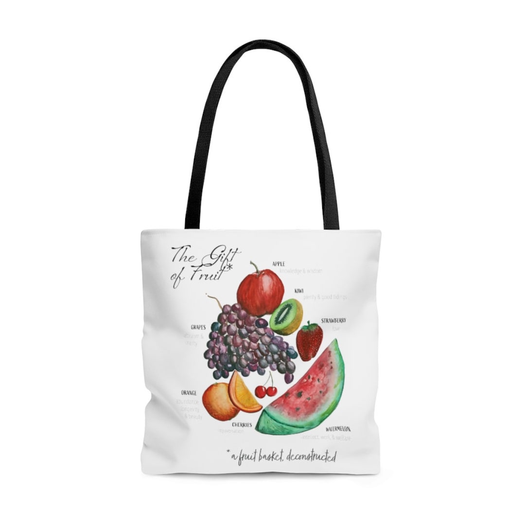 Fruit Basket Tote Bag, Three Sizes, Reusable Shopping Bags, Grocery ...