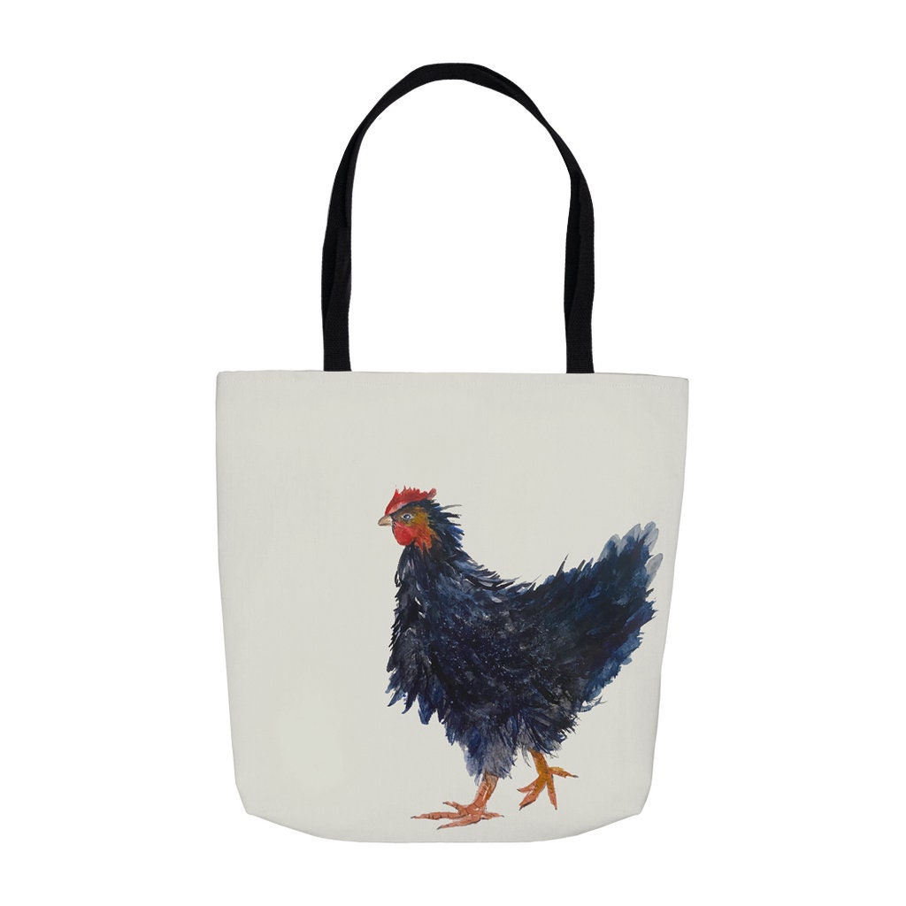 Rooster And Hen Tote Bags Chickens On Reusable Shopping Bags - Etsy.de