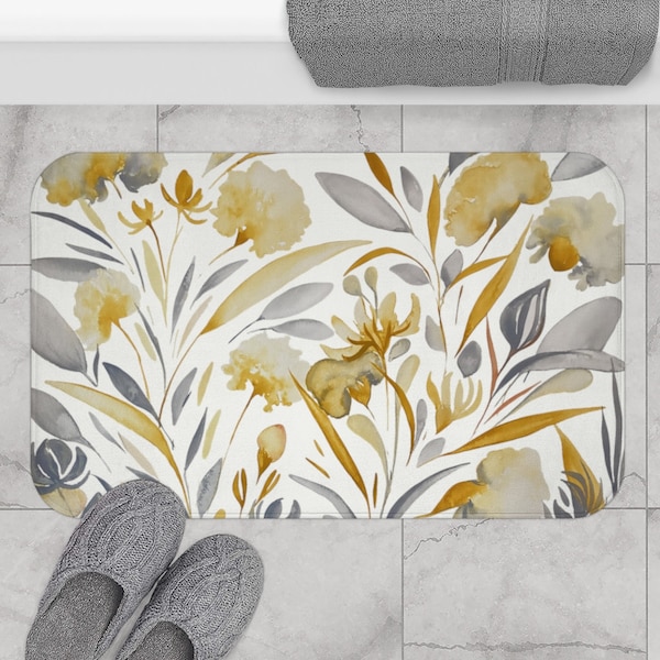 Yellow Bath Mat - Etsy
