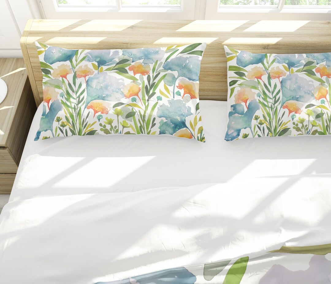 Warm Welcome Bed Pillow Sham | King and Standard Sizes | Cotton Sateen ...