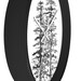 Gray Evergreen Trees Houseplant Wall Clock, Natural Wood, Black, or ...