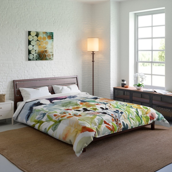 Green and Red Comforter - Etsy