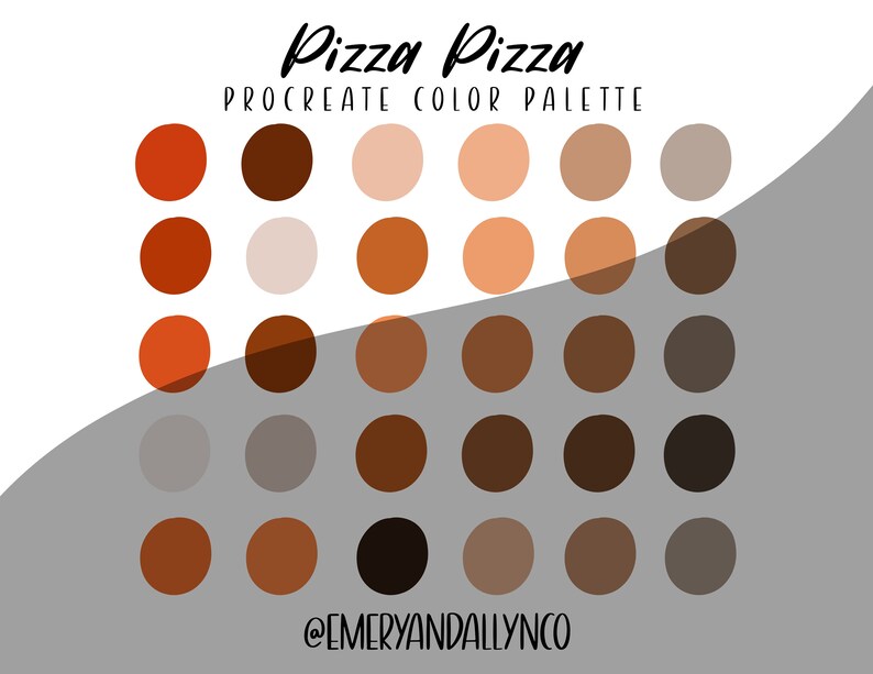 Pizza Pizza Procreate Color Palette | Etsy