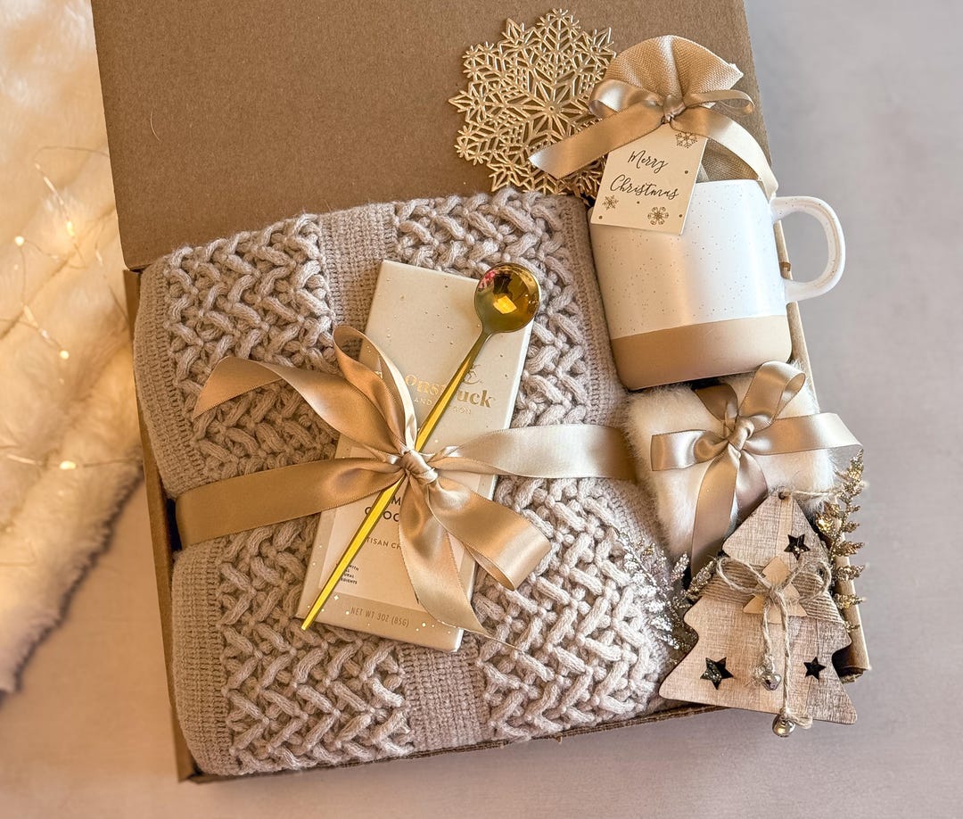 Hug in a Box, Holiday Care Package for Men and Women, Winter Self Care Gift Box, Christmas Gift ...