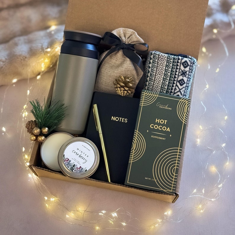 Employee Appreciation Gift, Corporate Holiday Gift Basket, Hygge Gift ...