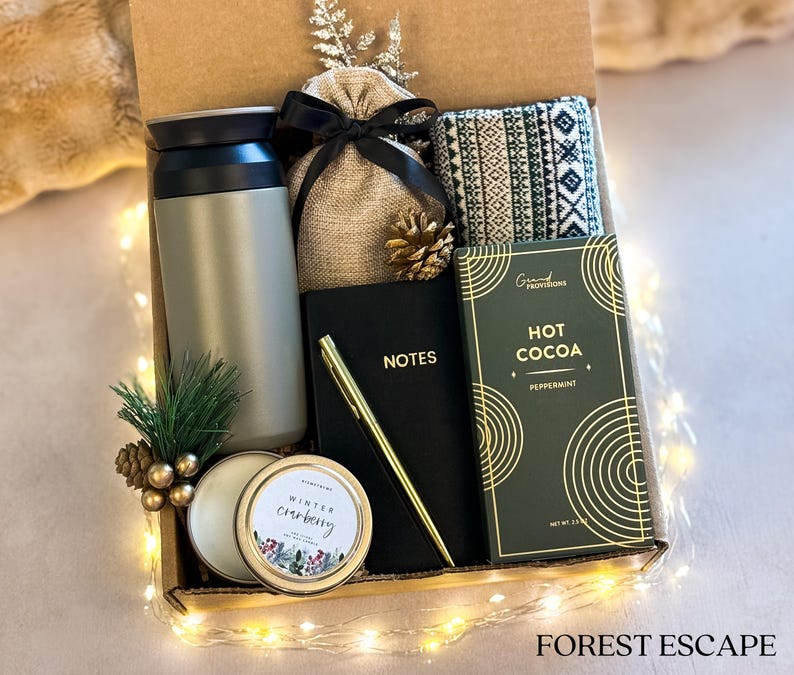 Employee Appreciation Gift, Corporate Holiday Gift Basket, Hygge Gift ...