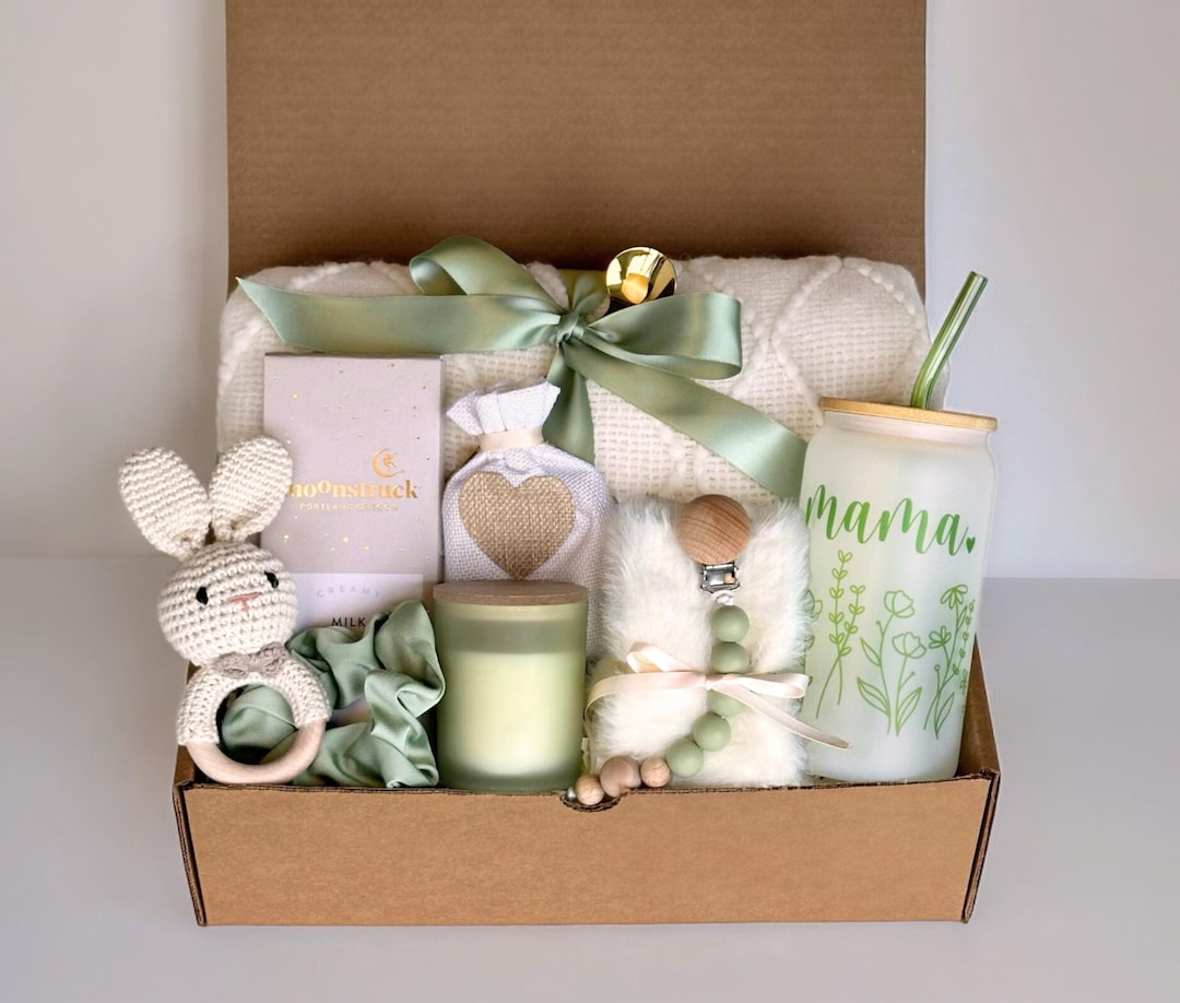New Baby Gift Box, Congrats on Your New Baby, New Mama Succulent Gift ...